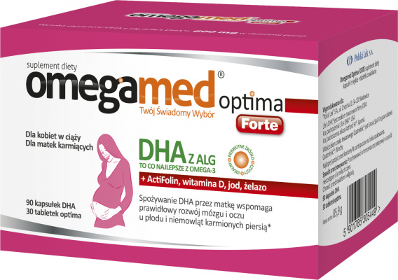 OMEGAMED OPTIMA Forte 90 kapsułek DHA + 30 tabletek | Sklep Witalna Paczka